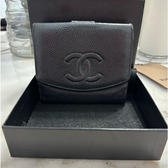 CHANEL | Bags | Chanel Caviar Compact Wallet | Poshmark